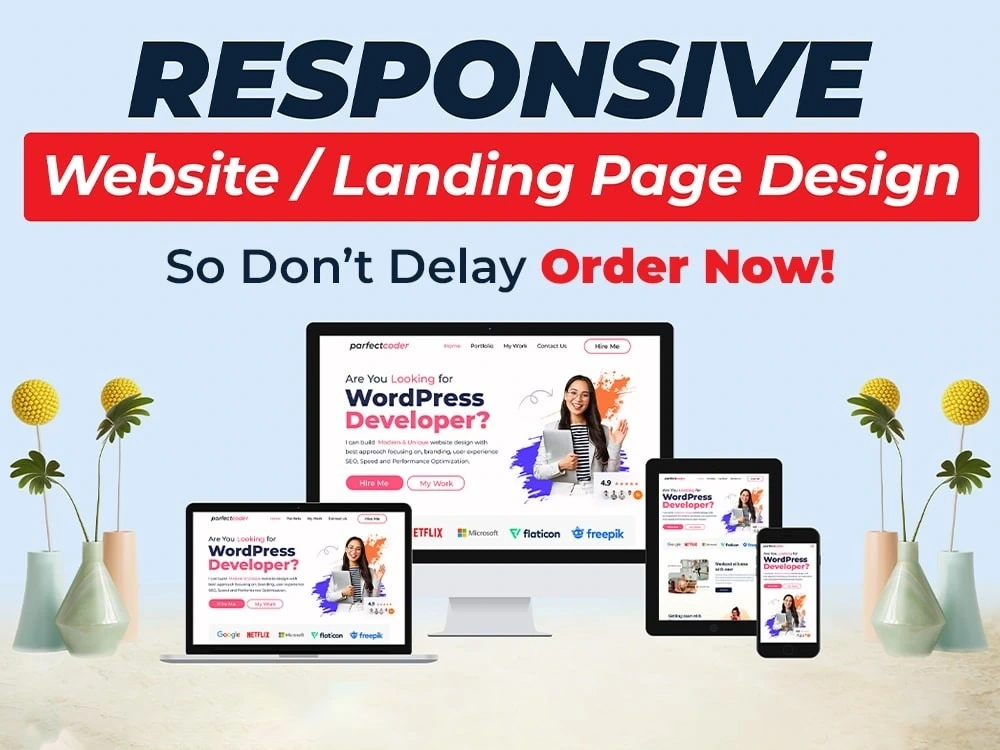 Responsive WordPress website design using elementor | Upwork