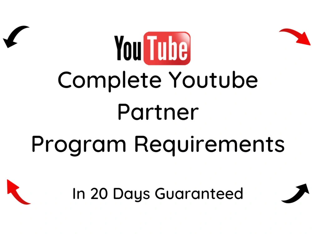 Complete youtube partner program requirements | Upwork