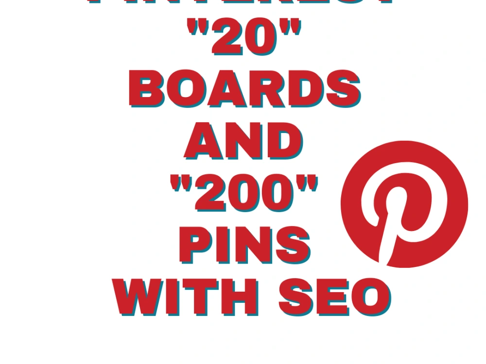 20 pinterest boards and 200 pins with SEO | Upwork