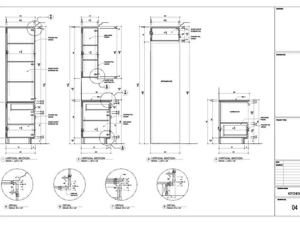 A highly detailed millwork/cabinetry shop drawings | Upwork