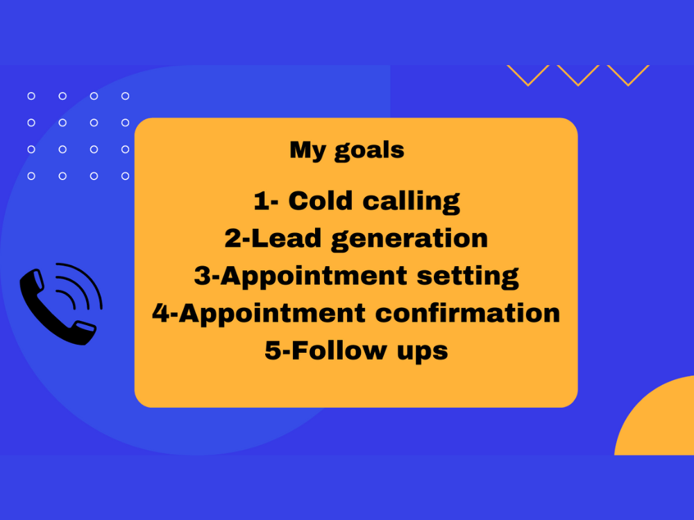Cold caller, Appointment setter and B2B salesperson for your bussiness ...