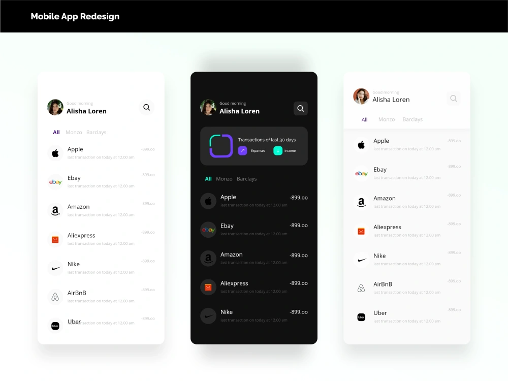App redesign with visually stunning UI/UX design | Upwork