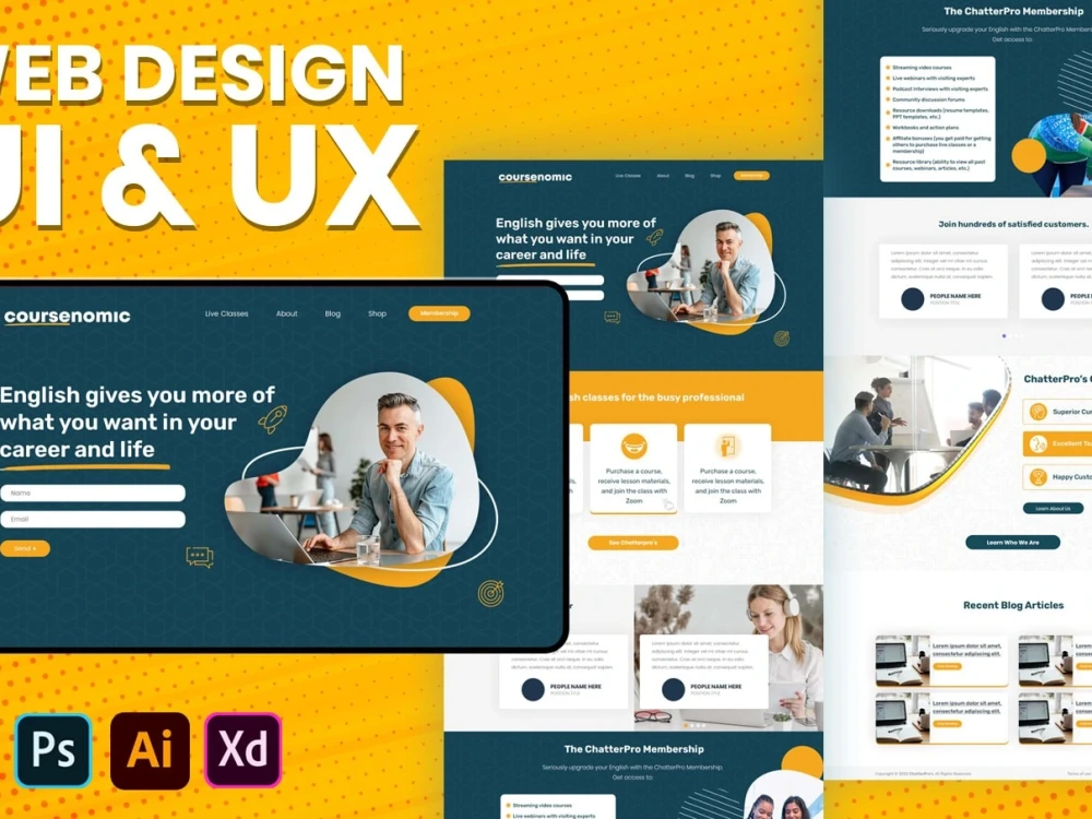 Mobile UI/UX Designer Landing Page UI/UX Web Design Figma UI/UX ...