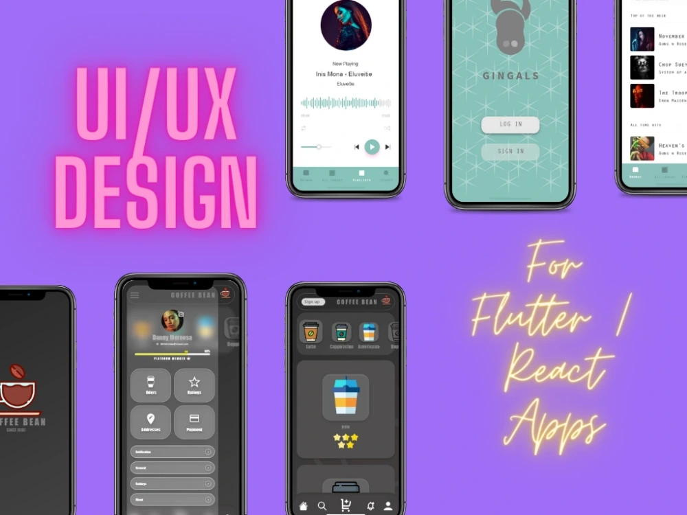 A Ui/UX Design & Wireframe for your Mobile App | Upwork