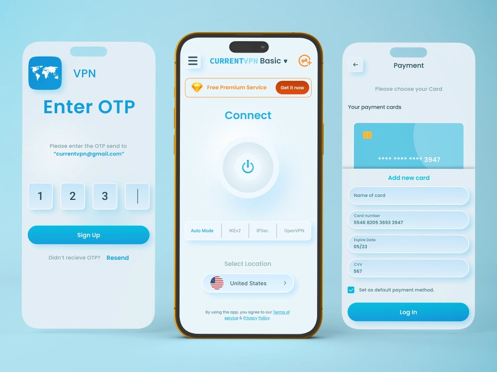 A modern and professional mobile app and web landing page UI/UX designs ...