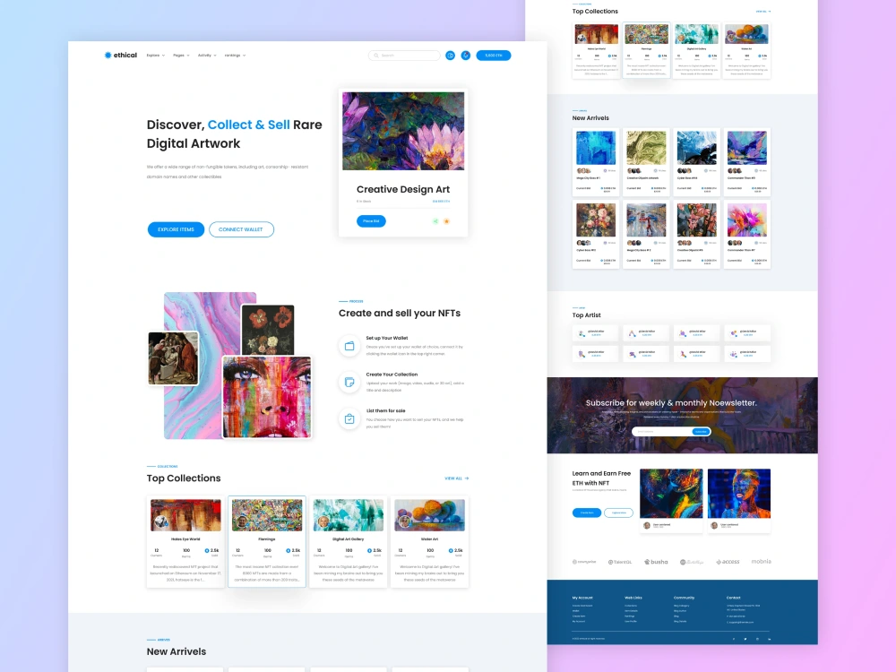 A modern and professional mobile app and web landing page UI/UX designs ...