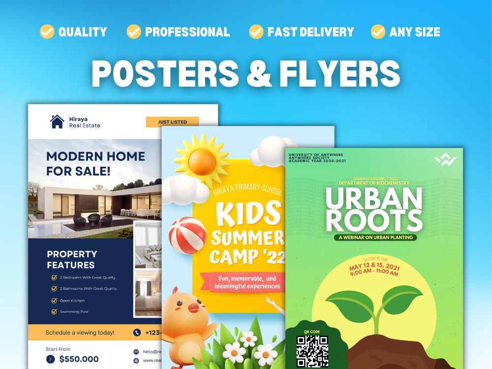 Professional advertising posters and flyers | Upwork