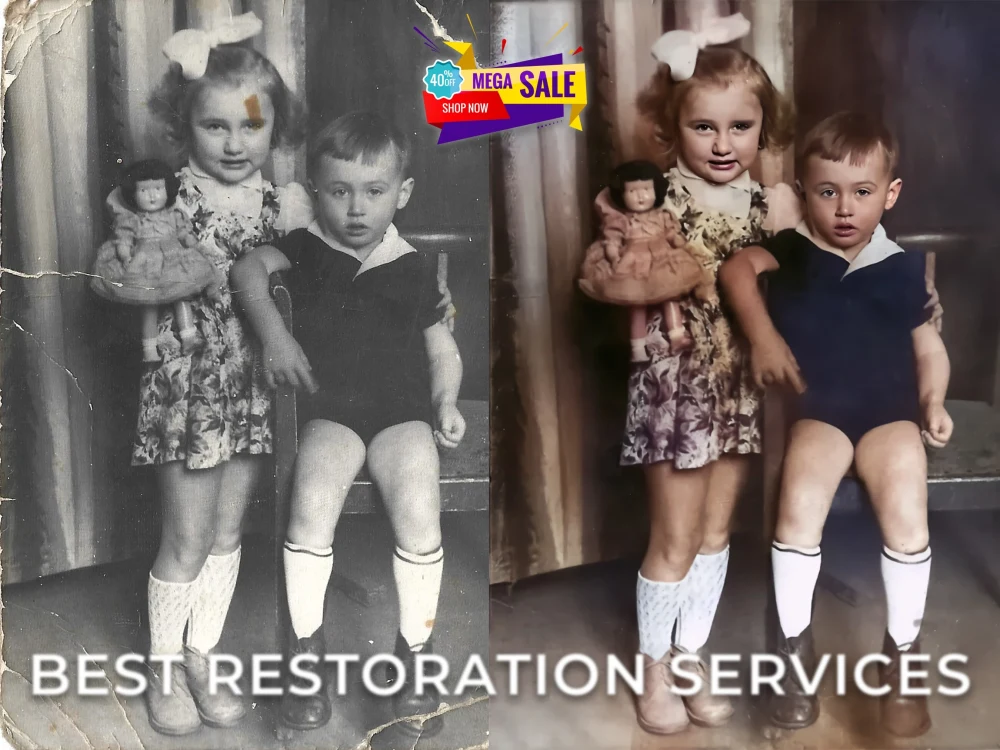 Fantastic old photo retouching, repair, and colorization | Upwork