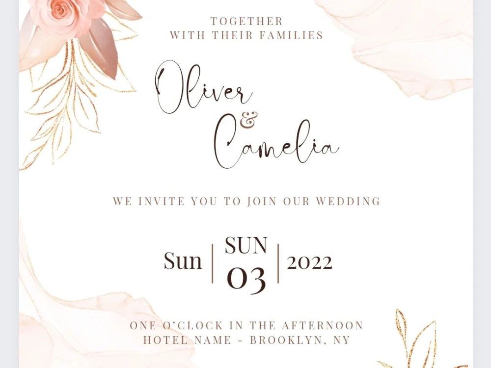 An elegant party, birthday and wedding invitation card. | Upwork