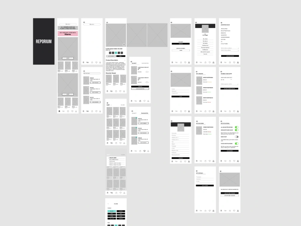 An entire UX / UI package, web/tablet/mobile optimised | Upwork