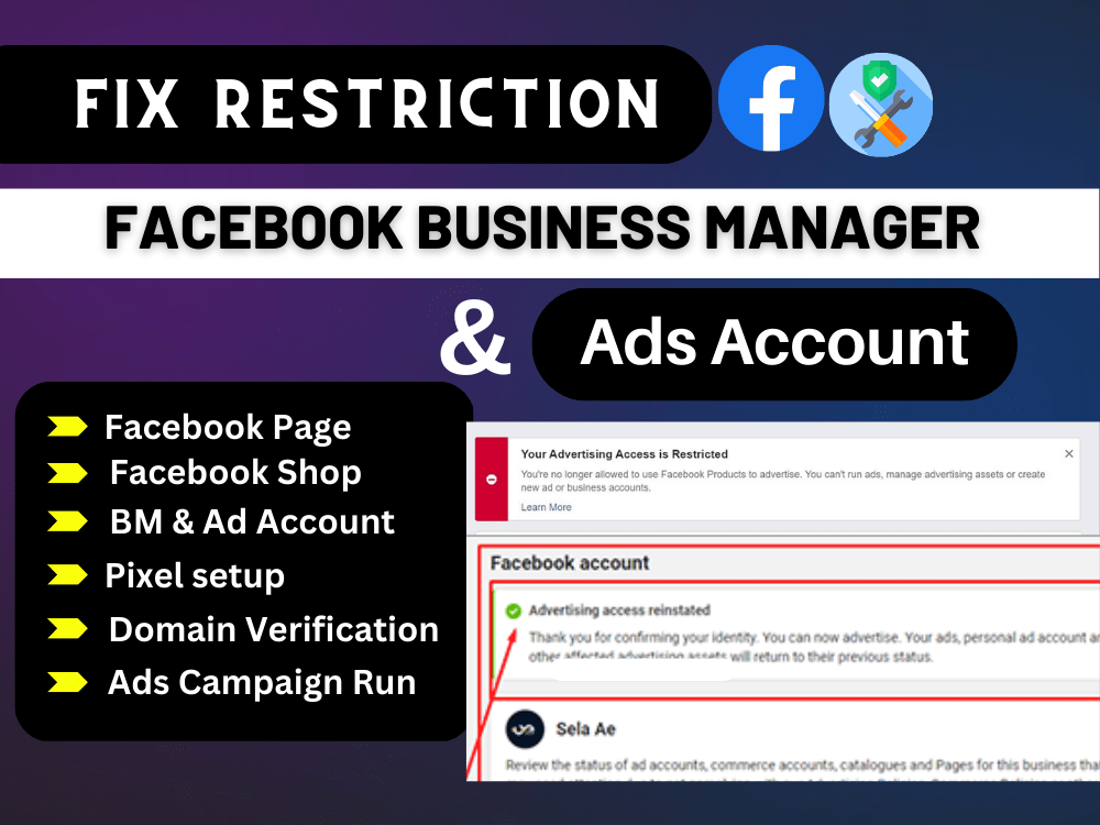Facebook business manager and ad accounts restriction or disabled fix ...
