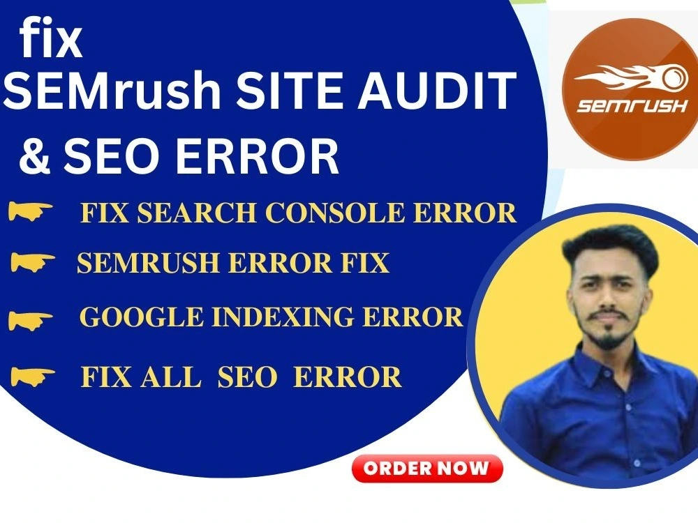 A website audit by using SEMrush and fix these errors | Upwork
