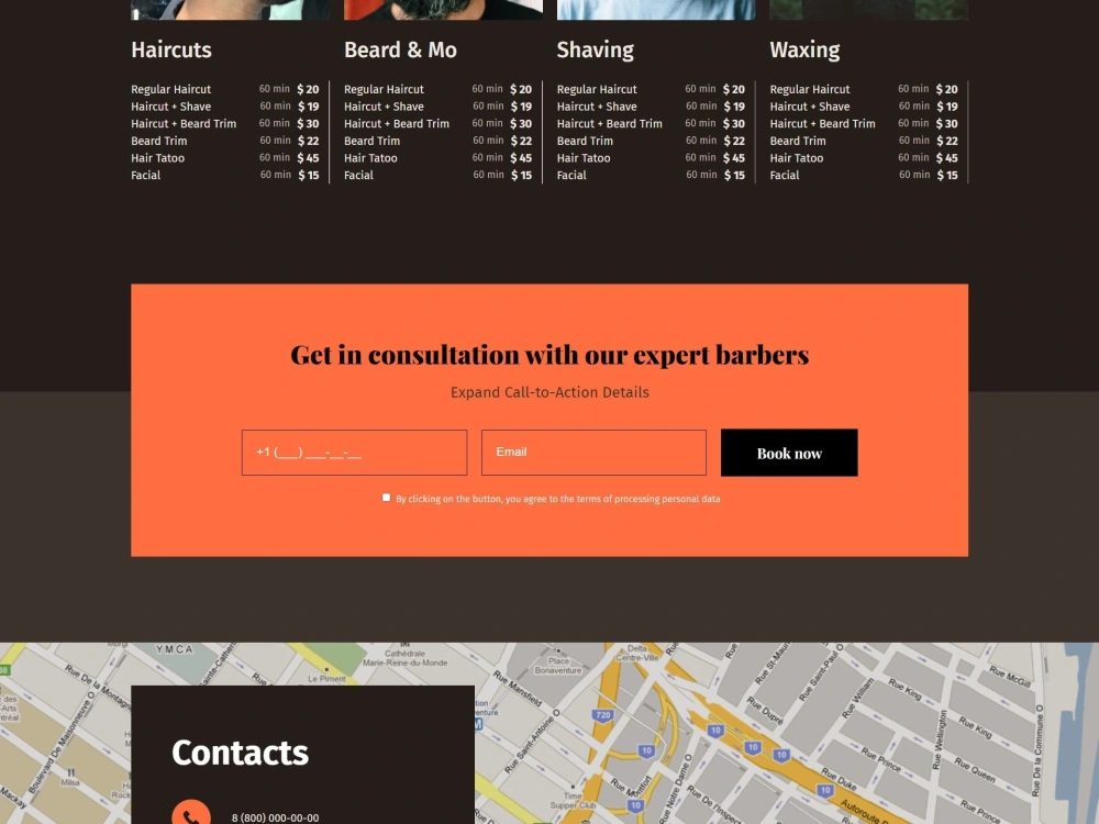 A ready-made landing page written using html / css. | Upwork