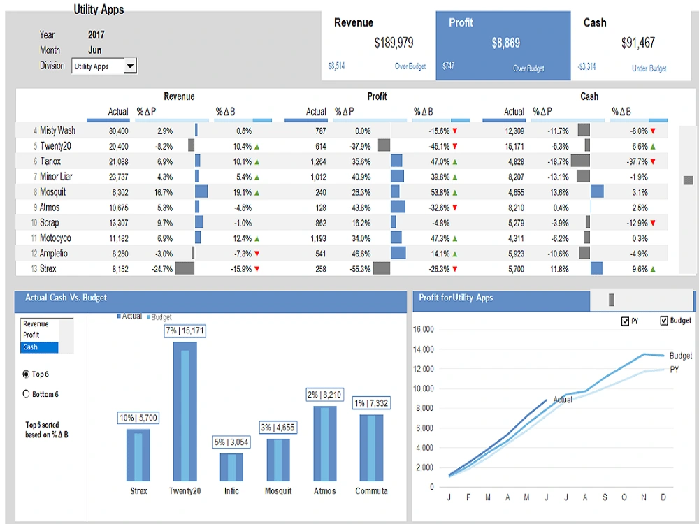 A dynamic dashboard in Excel that will support in Business decision making | Upwork