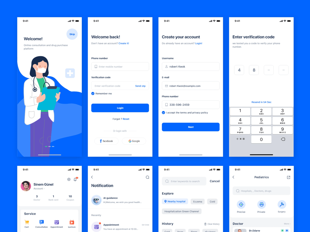 Modern mobile app ui ux design | Upwork