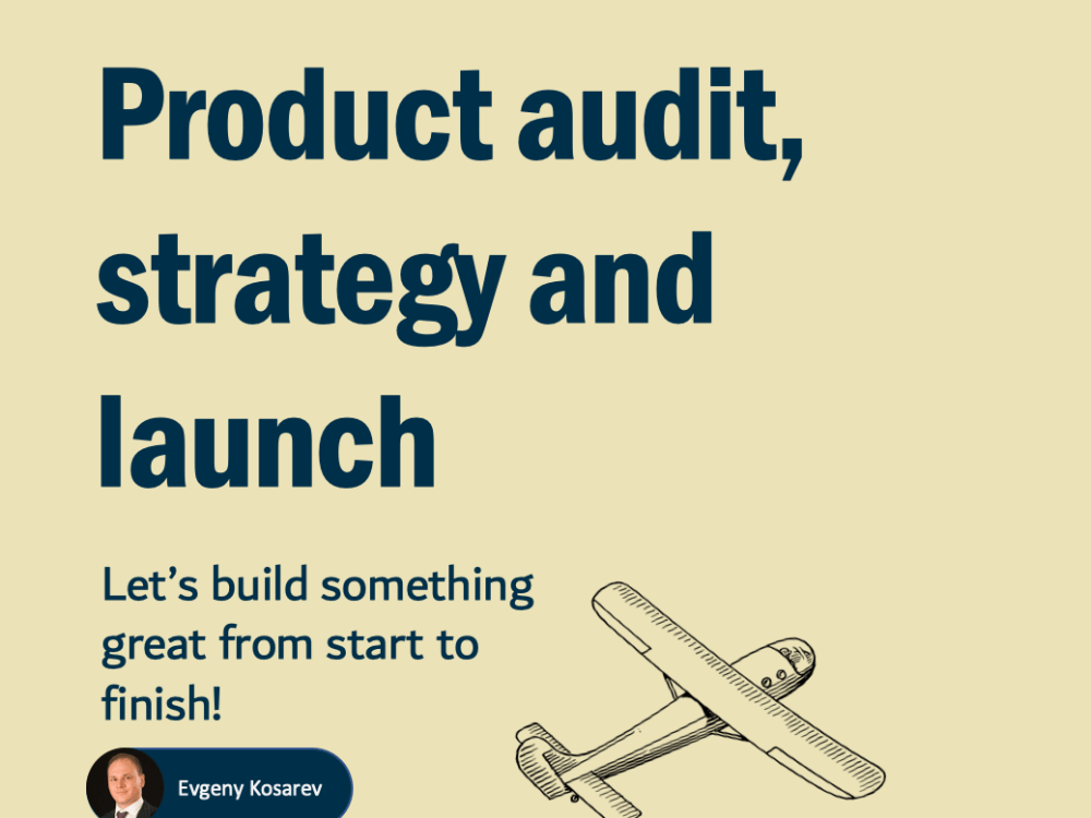 An all-embracing product audit and strategy to find a product-market ...
