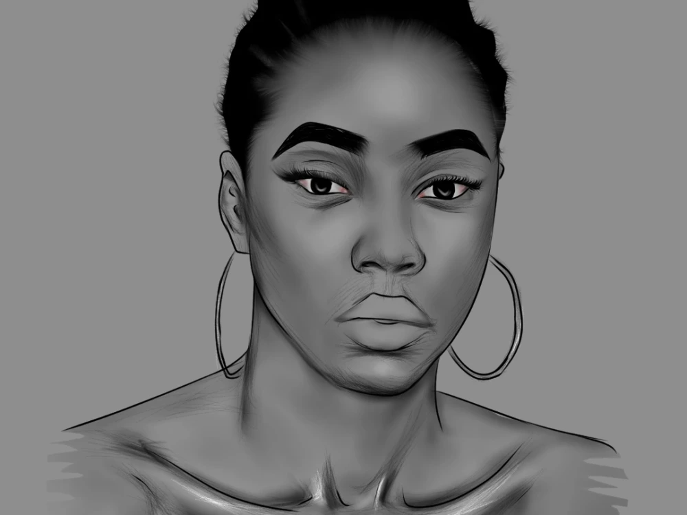 A semi-realistic artwork of yourself | Upwork