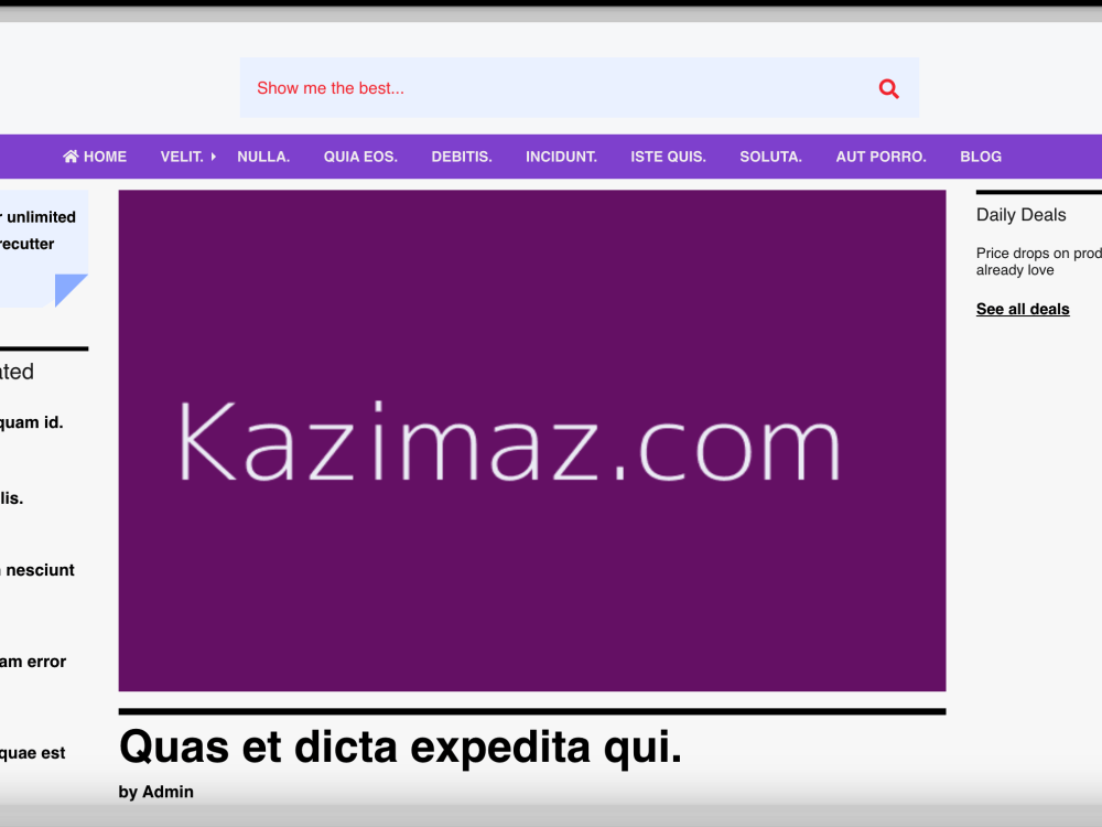 A beautiful blog/website build in laravel framework | Upwork