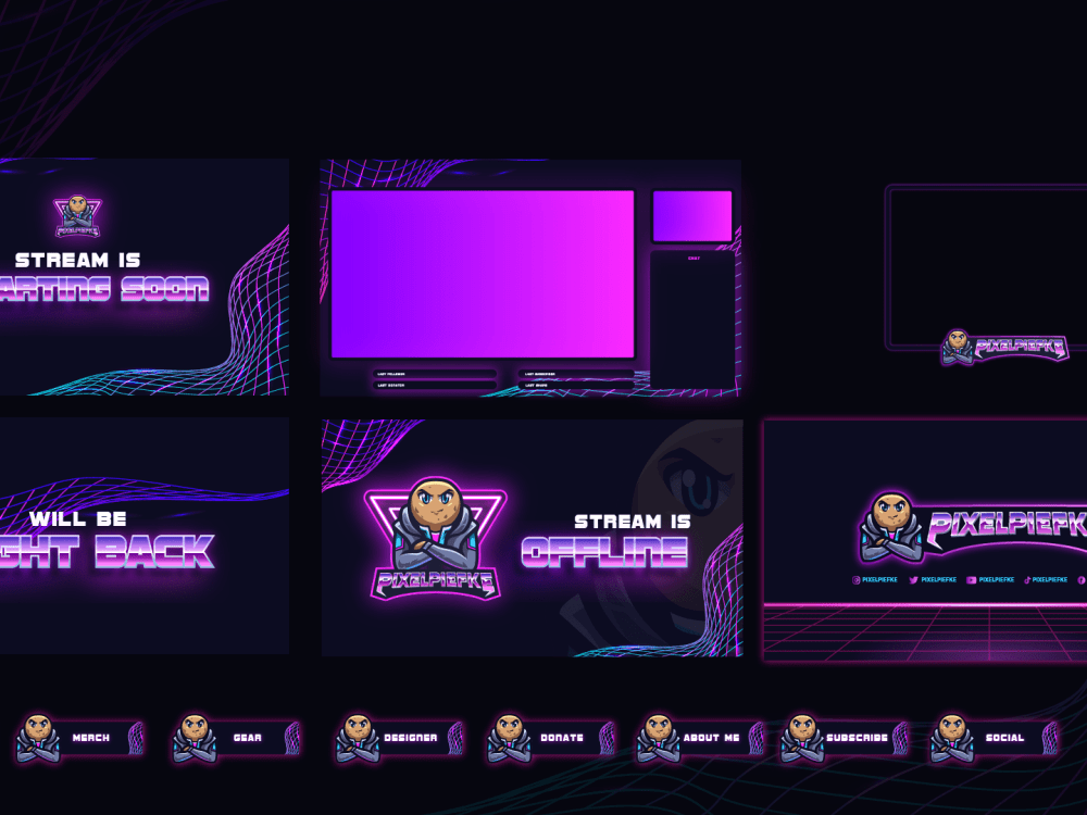 Custom twitch overlays in 24hours | Upwork