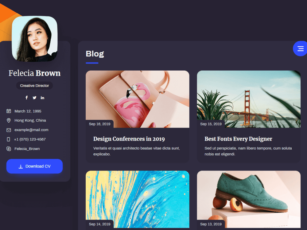 A professional static portfolio website | Upwork