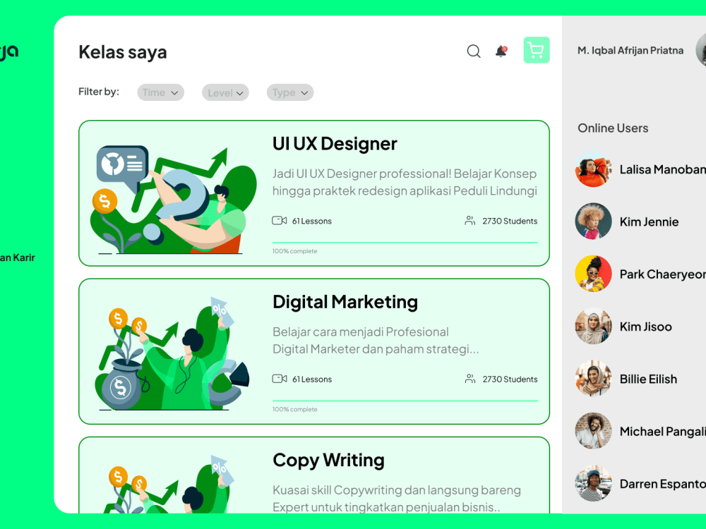 A design that is clean, unique and able to solve user problems well ...