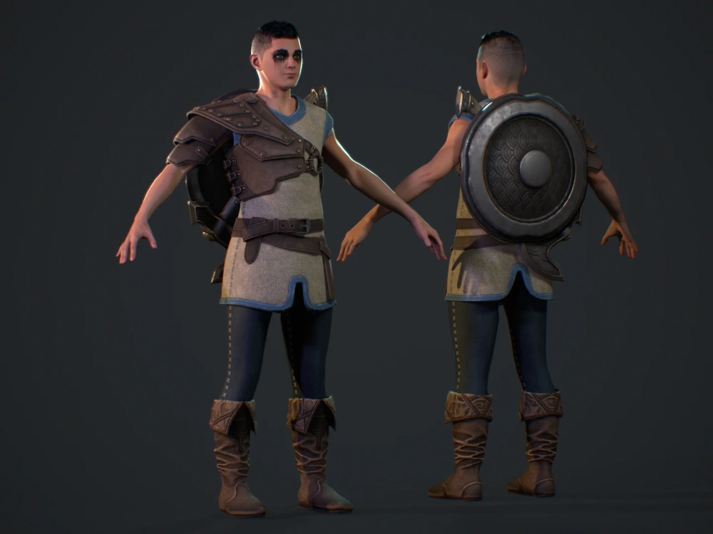 A realistic 3d character model for video games | Upwork