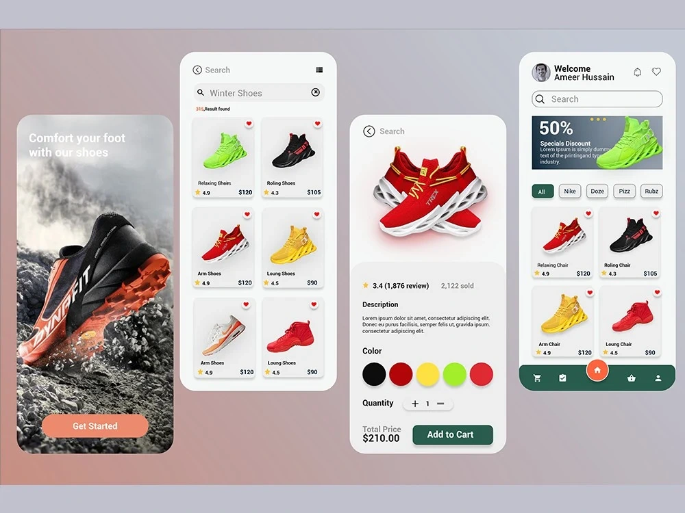 UI/UX Design, Prototype, for Mobile App Design Web Design Wireframe ...