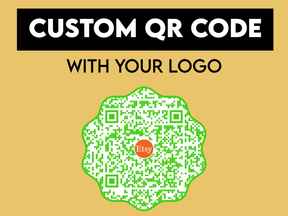 Custom QR code with logo in a STICKER shape | Upwork