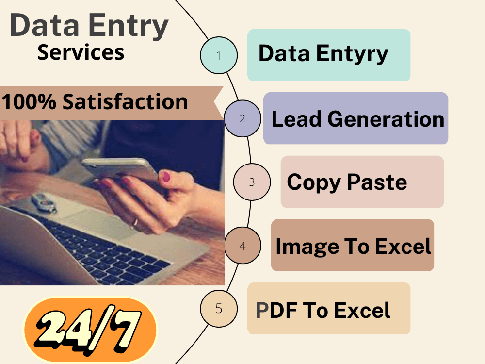 Data Entry (VA ),Lead Generation,Copy Past,Image to Excel,Trancription | Upwork
