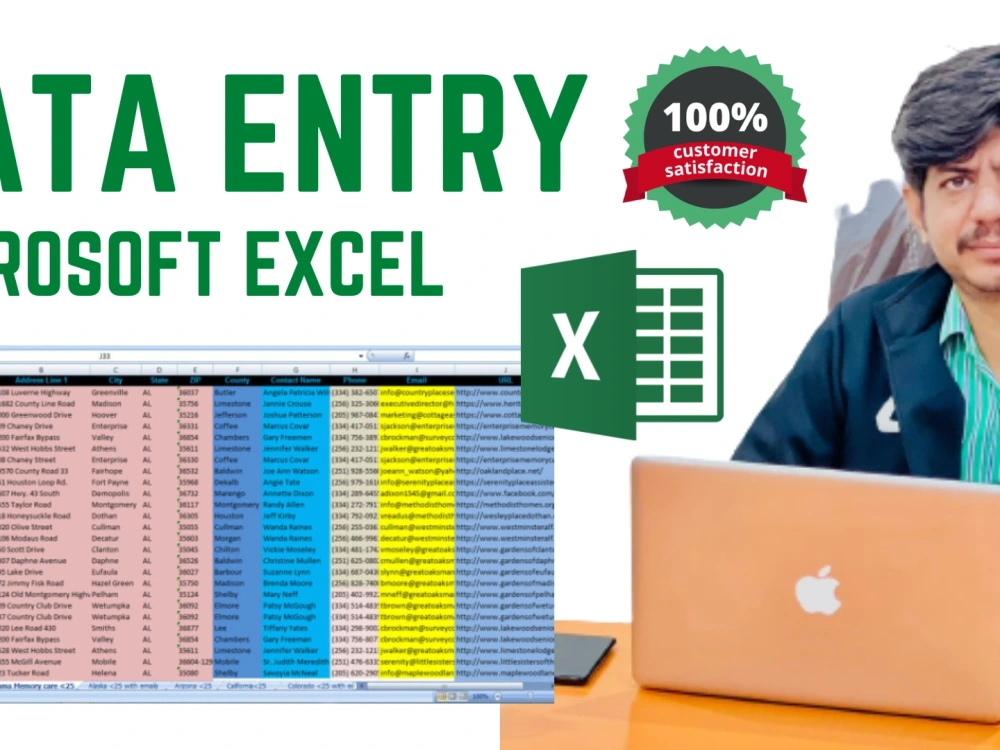 Data entry work in Microsoft excel research work | Upwork