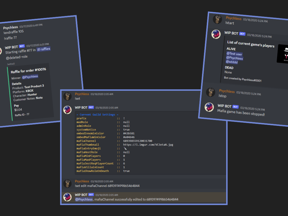 A Fully Custom Discord Bot Moderation Economy Entertainment Automation Upwork