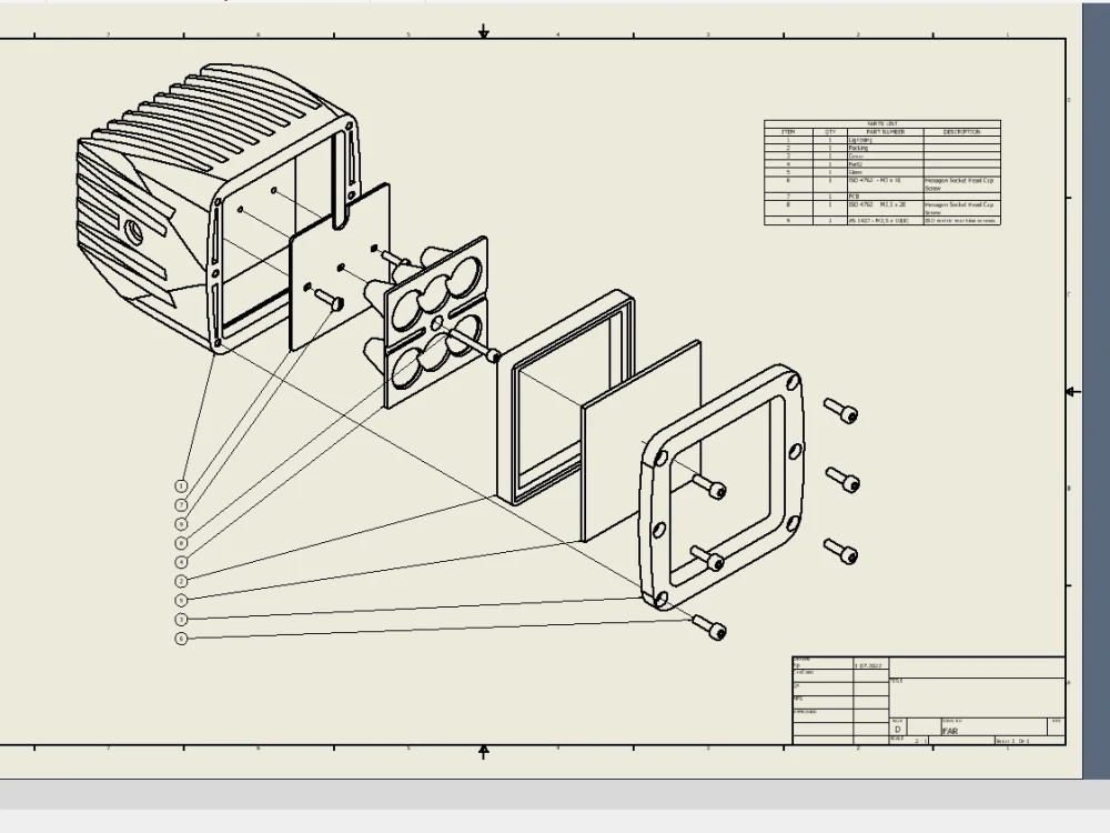 3D Part and Assembly Design (3D Model, 2D Drawings, Bill of Materials ...