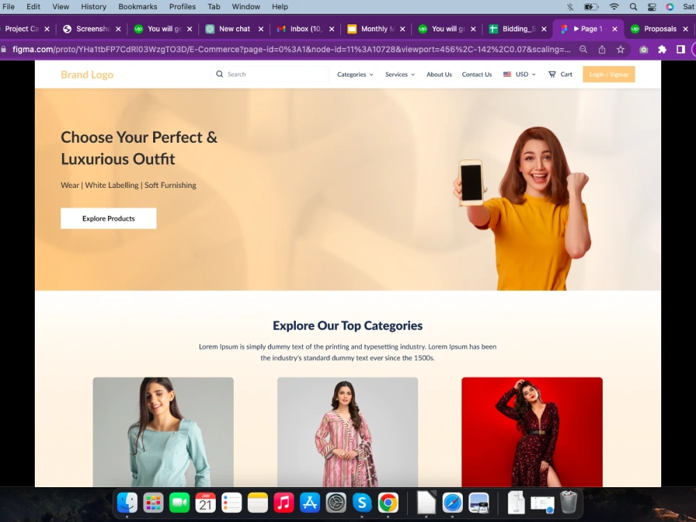 Responsive website UI/UX design in Figma | Upwork