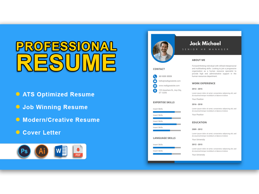 A professional ATS-Compliant Resume/CV Design. | Upwork