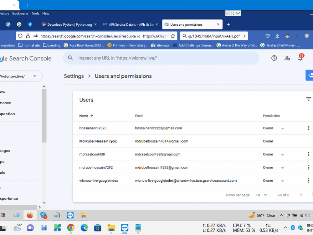 To set up the Google Indexing API with Python to quickly index URLs | Upwork