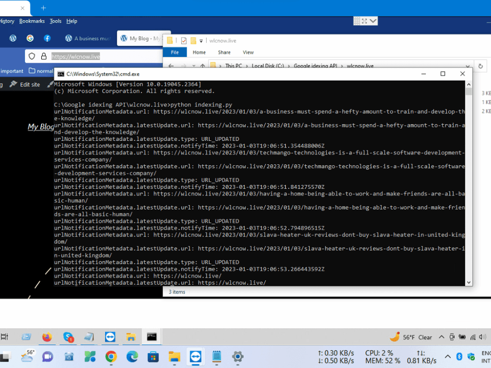 To set up the Google Indexing API with Python to quickly index URLs | Upwork