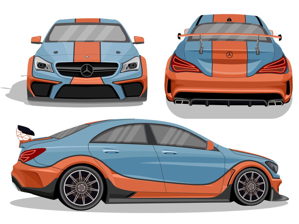 A cartoon car, vehicle vector art illustration design, car image to ...