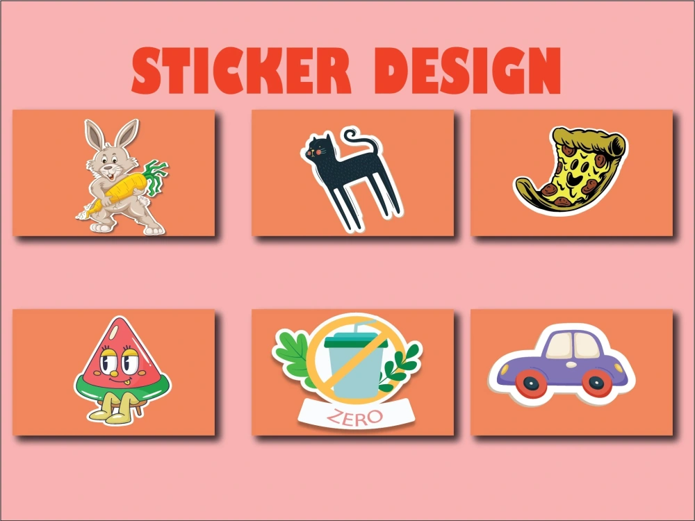 Amazing sticker design for your character or objects | Upwork