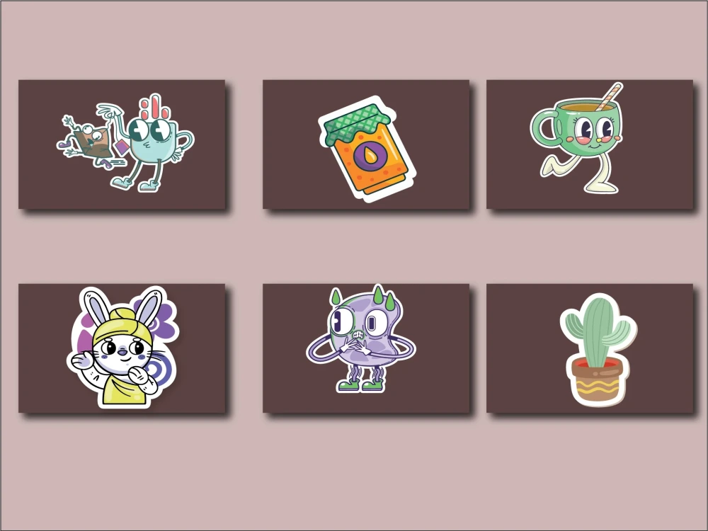 Amazing sticker design for your character or objects | Upwork