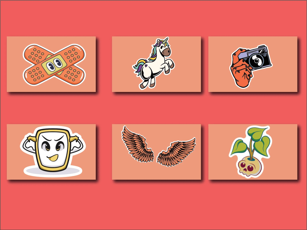 Amazing sticker design for your character or objects | Upwork