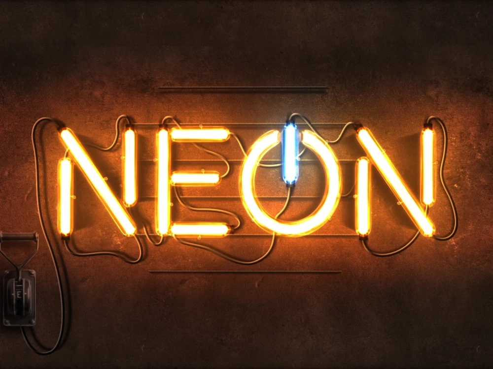 An amazing neon logo animation neon signs intro video, neon light signs ...