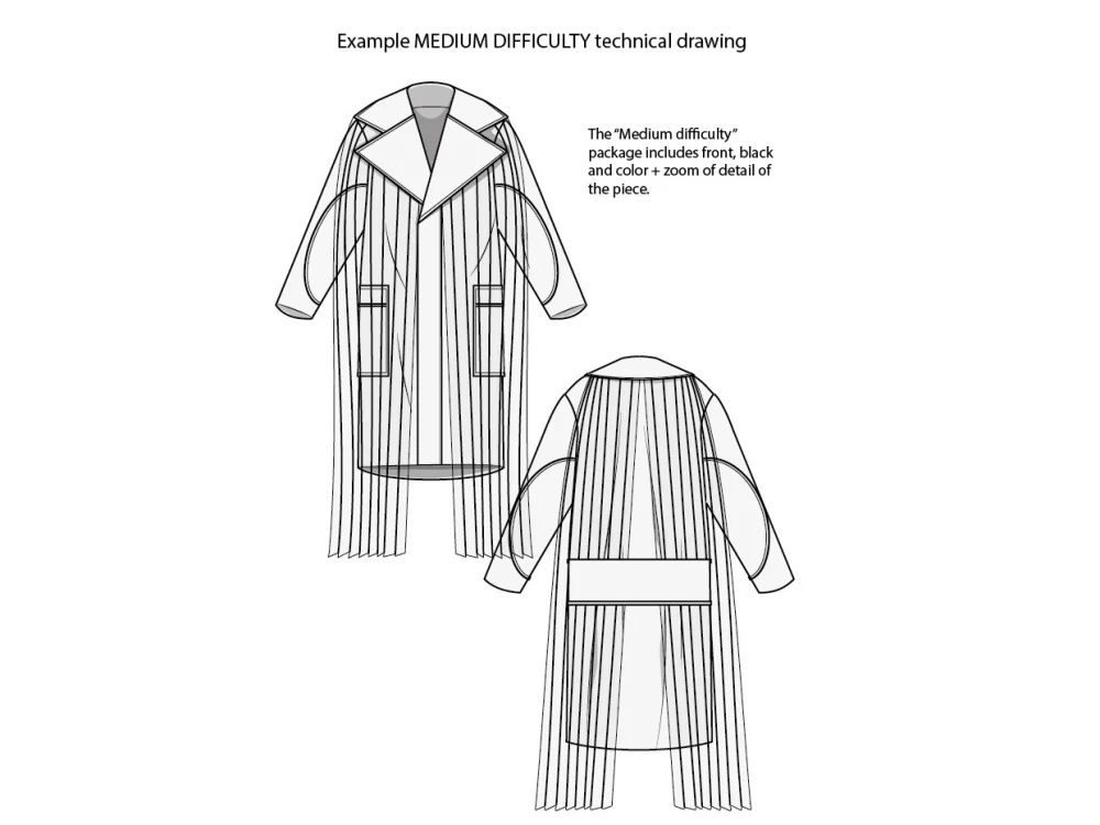 A very professional technical drawing in black and white or color | Upwork