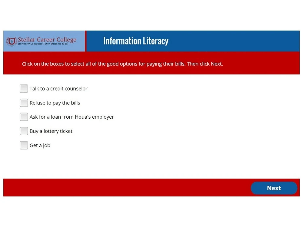 Digital literacy assessment module | Upwork