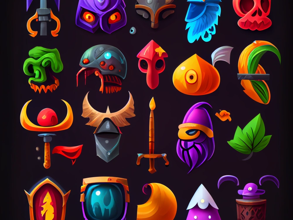 2500 fantasy game assets in PNG with transparent backgrounds | Upwork