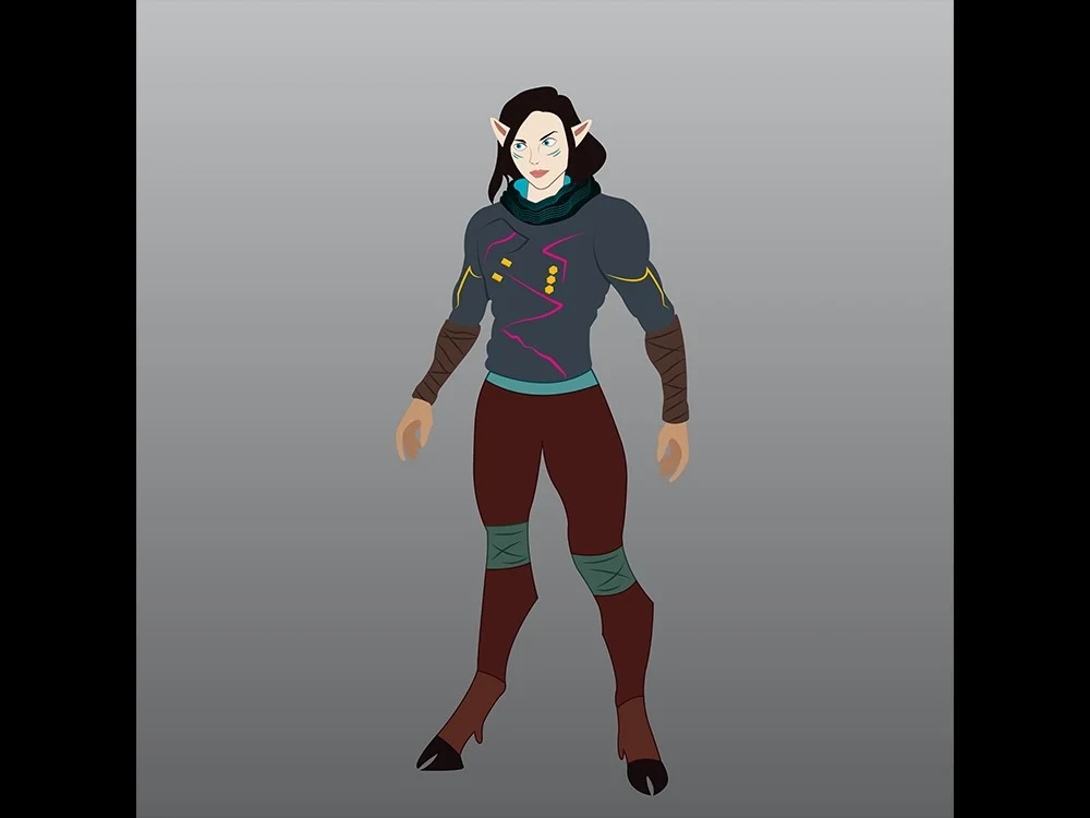 2d character anime sprite sheet concept for games | Upwork