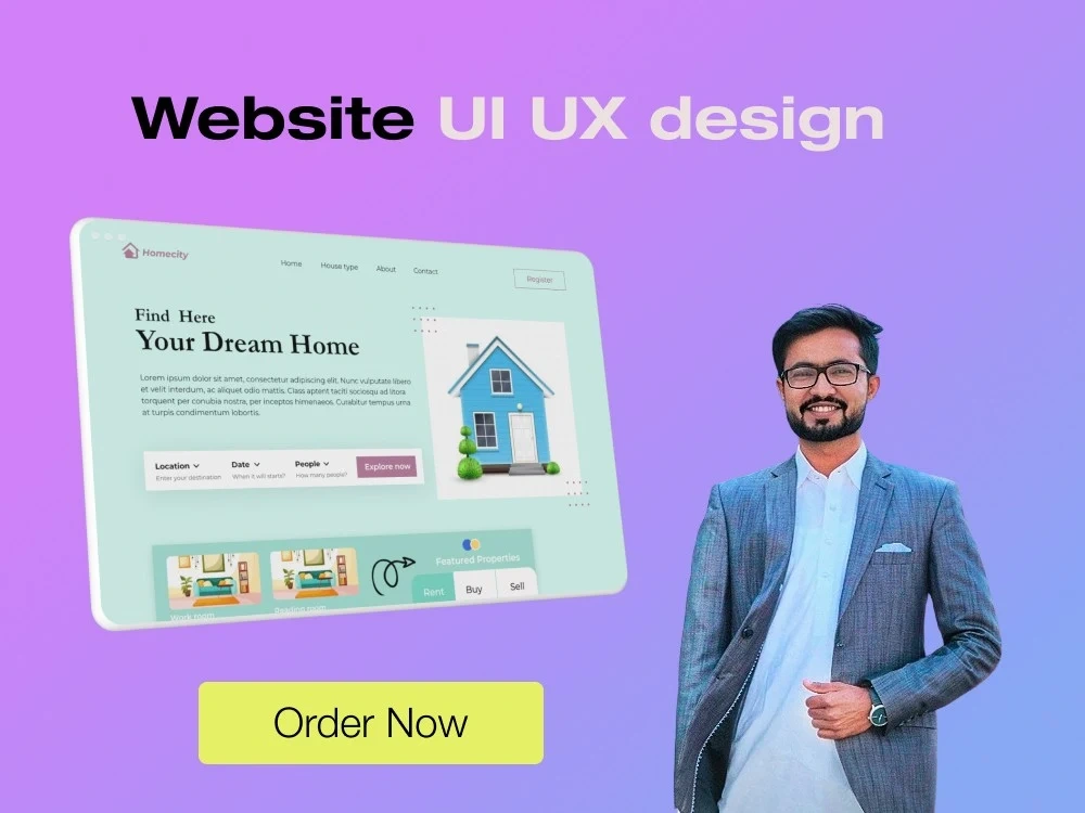 Eye catching website ui ux design for your business | Upwork