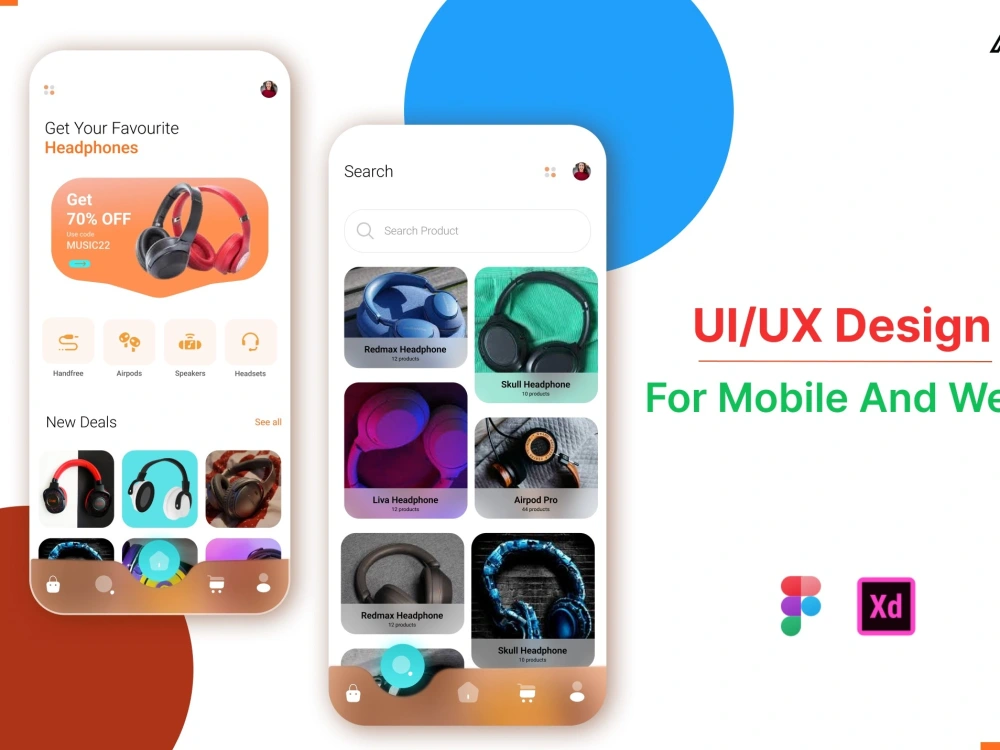 A unique and modern mobile or website UI Design | Upwork