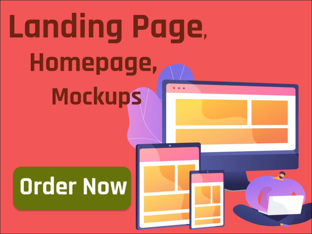 A clean and appealing UI/UX design for your Landing page and Homepage ...