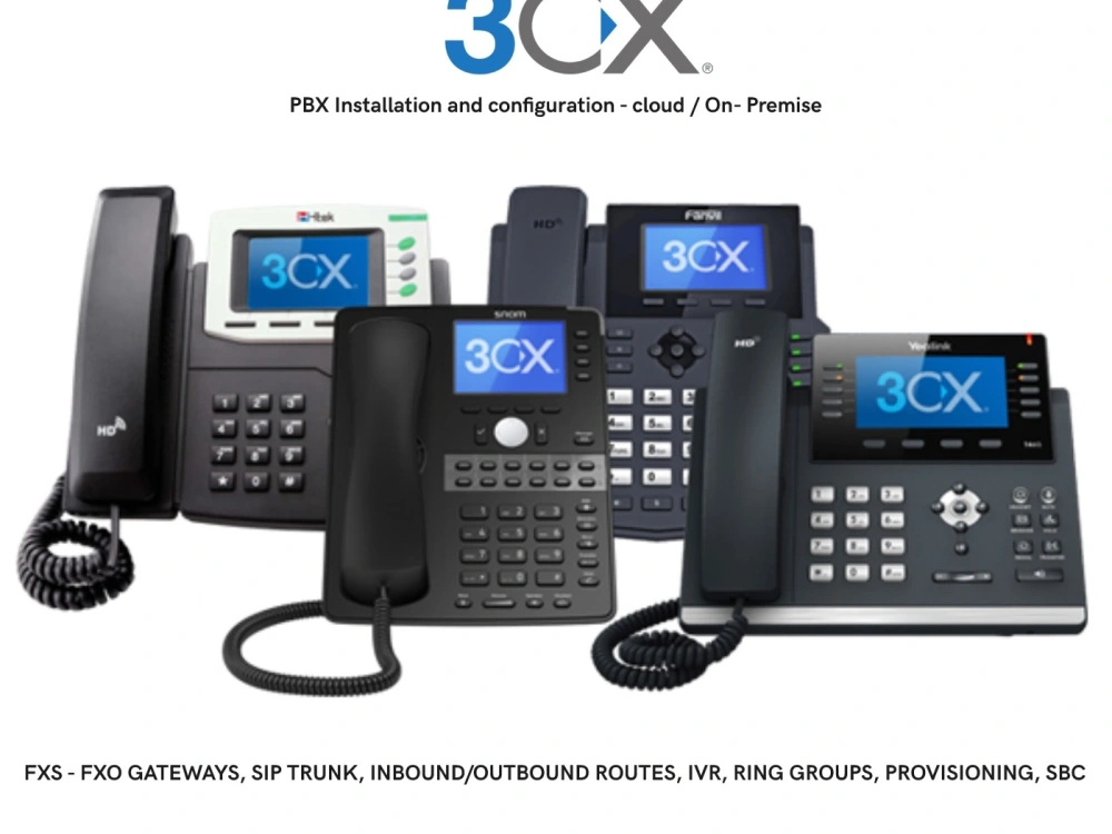 Up and running 3CX PBX setup on cloud/On-premise | Upwork