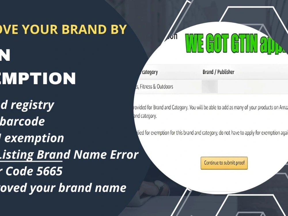 The amazon brand name issue gtin and remove the listing error 5665 5461 ...
